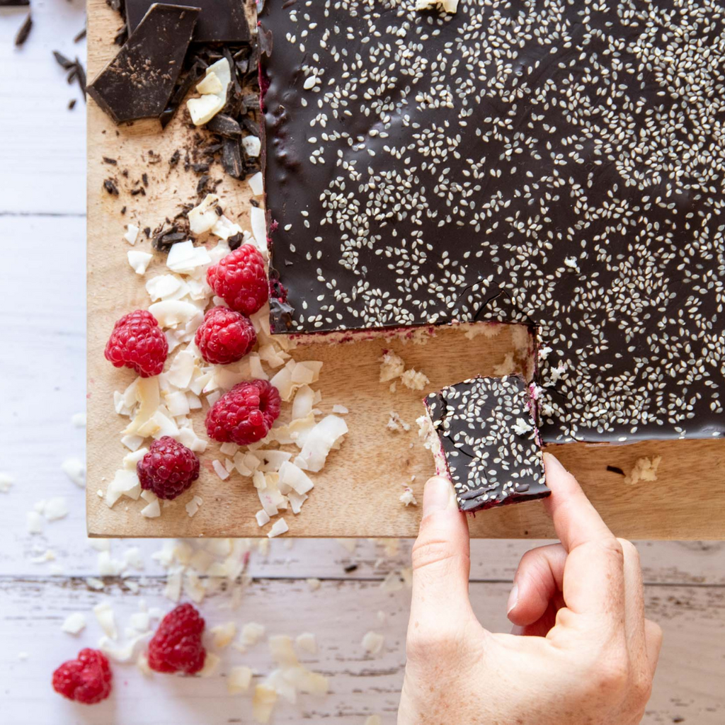 Raspberry Sesame Slice – Retreat Yourself