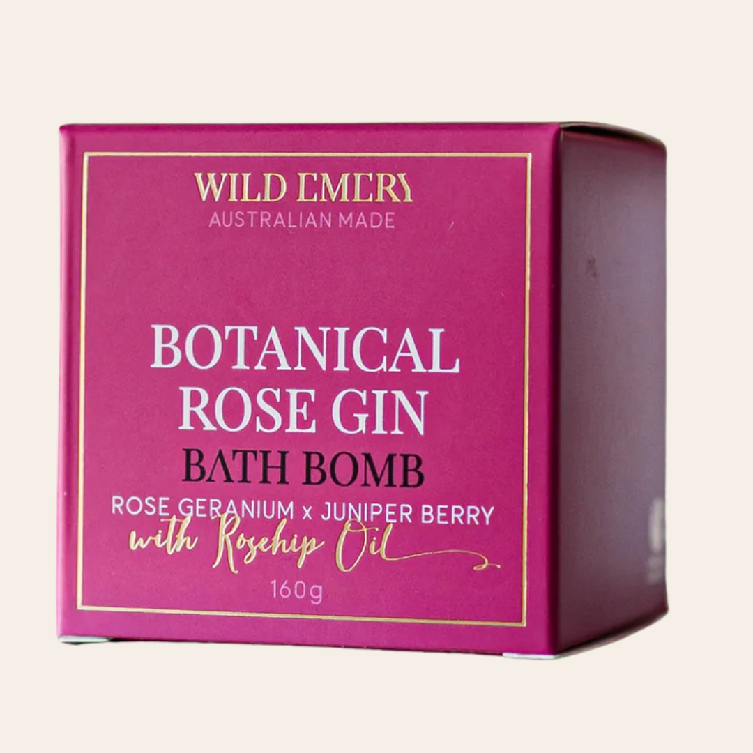 Wild Emery - Botanical Rose Gin Bath Bomb – Retreat Yourself